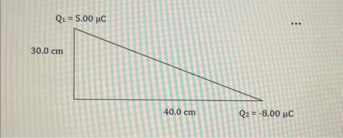 Solved two charges are placed on the vertices of a triangle, | Chegg.com