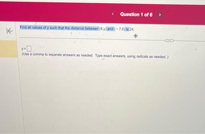 Solved y= (Use a comma to separate answers as needed. Type | Chegg.com