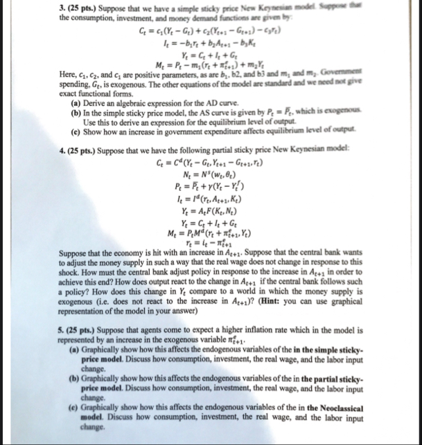 Solved ( 25 ﻿pts.) ﻿Suppose that we have a simple sticky | Chegg.com