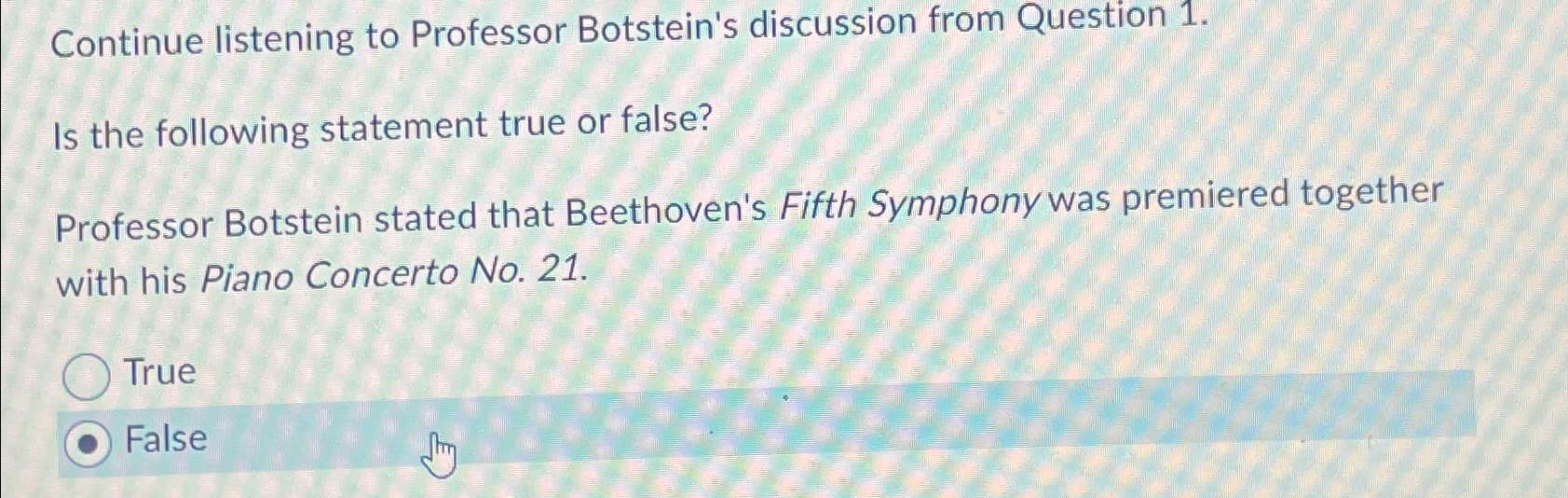 Solved Continue listening to Professor Botstein's discussion | Chegg.com