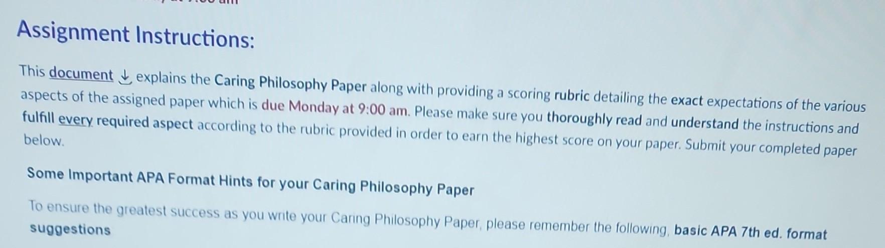 Assignment Instructions: This document ↓ explains the | Chegg.com