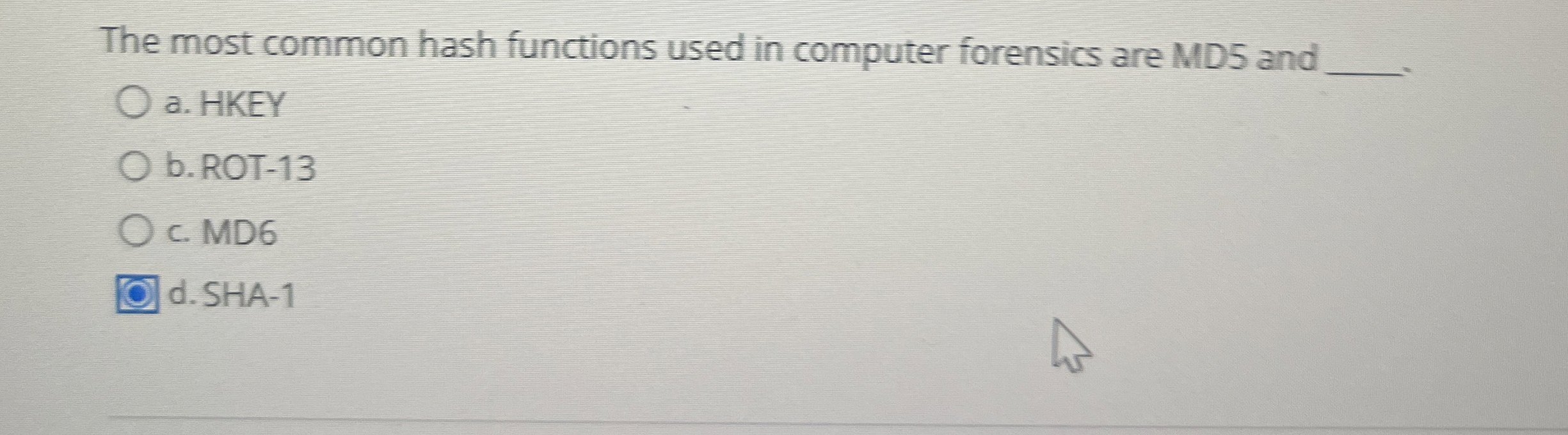 Solved The most common hash functions used in computer | Chegg.com