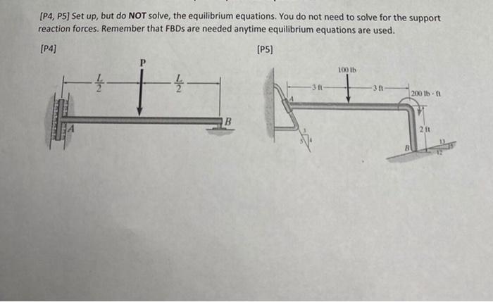 Solved [P4, P5] Set up, but do NOT solve, the equilibrium | Chegg.com
