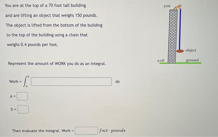 You are at the top of a 70 foot tall building and are | Chegg.com