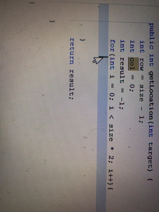 Solved I have a 2D array that im trying to iterate as a 1D | Chegg.com