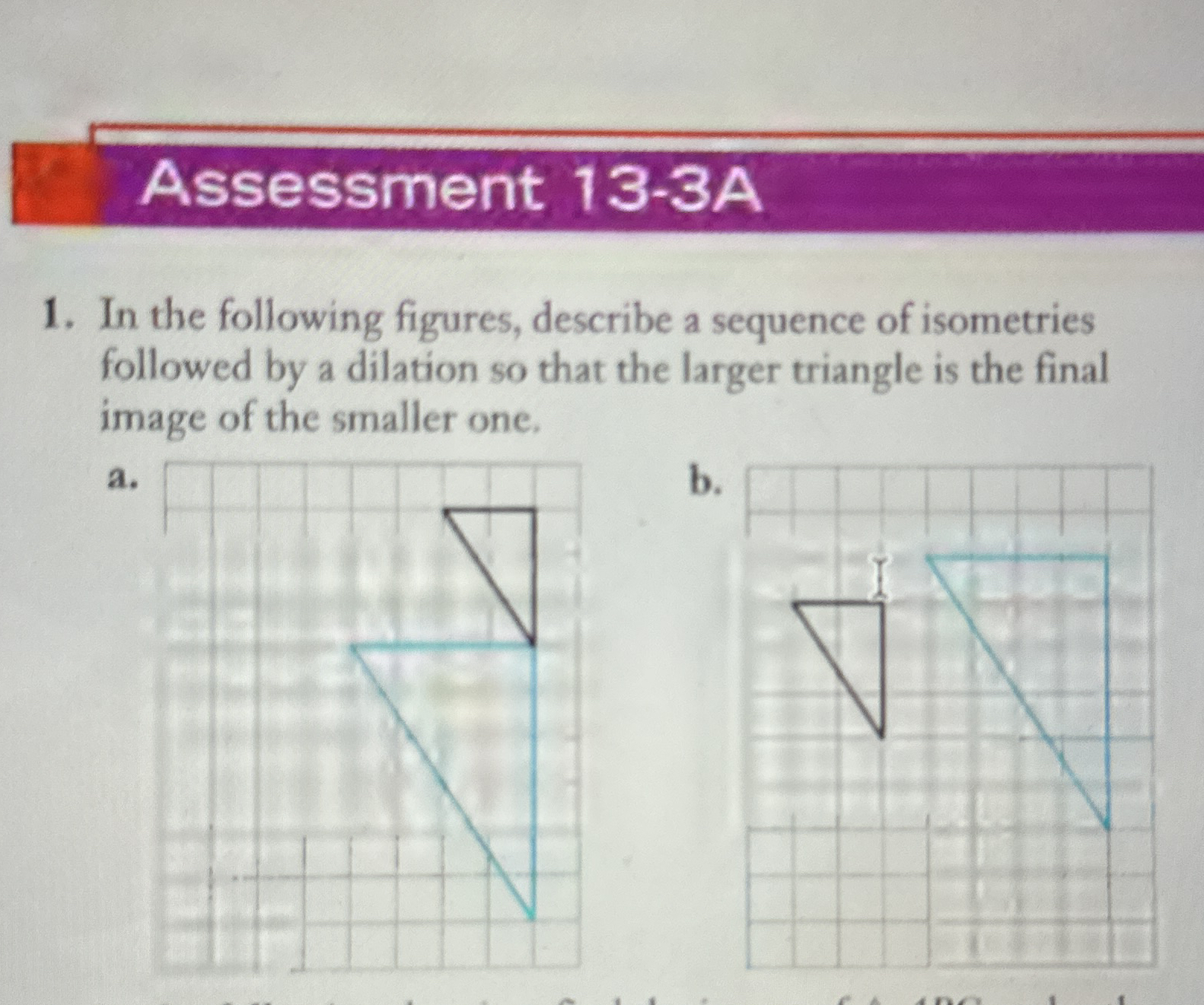 Solved Assessment 13-3AIn the following figures, describe a | Chegg.com