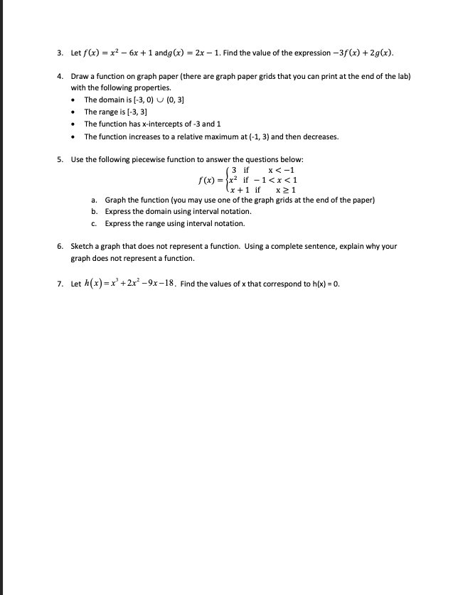 Solved Complete the following on your own paper. Show all | Chegg.com
