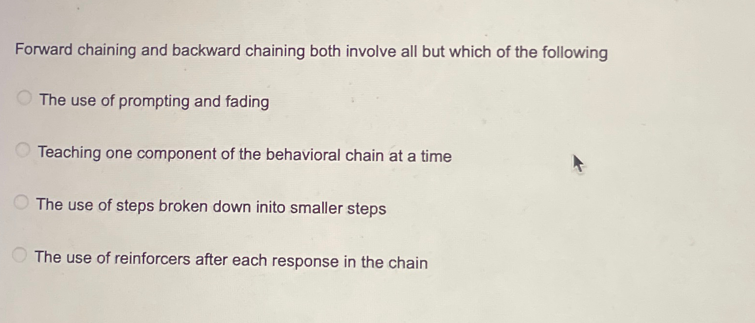 Solved Forward chaining and backward chaining both involve | Chegg.com