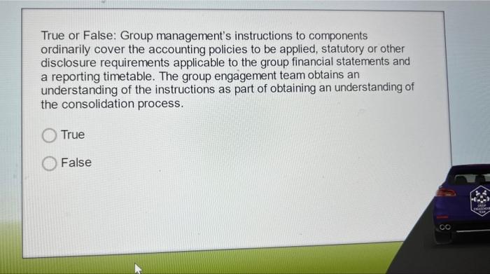 Solved What criteria might the group engagement team use to | Chegg.com