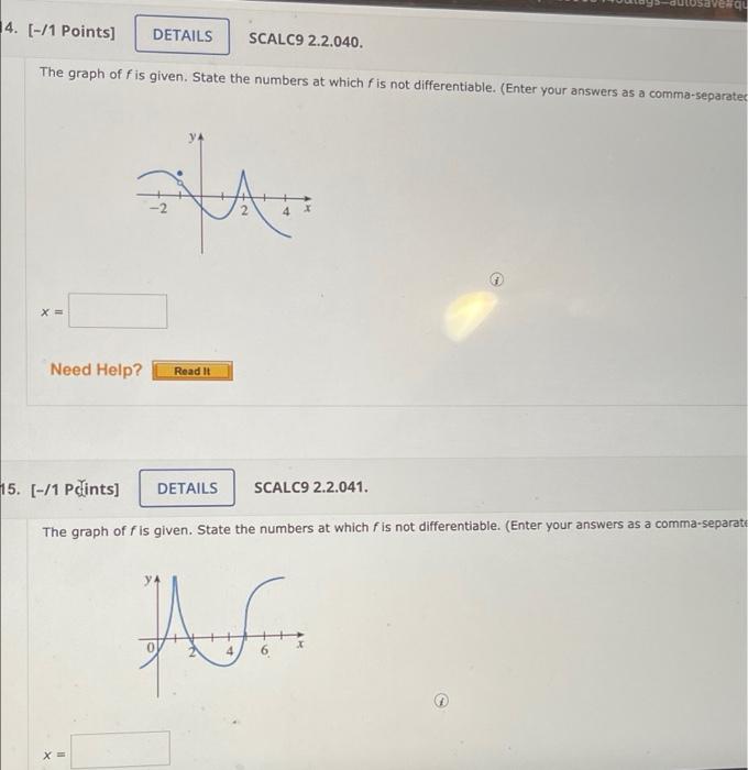 Solved 14. [-/1 Points] DETAILS SCALC9 2.2.040. The graph of | Chegg.com