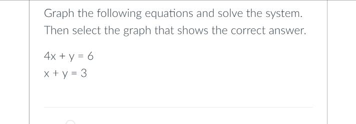 Solved Graph the following equations and solve the | Chegg.com