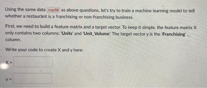 Solved Using the same data as above questions, let's try to | Chegg.com