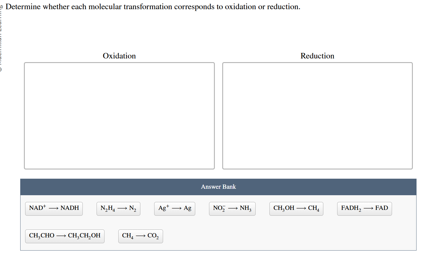 Solved Determine whether each molecular transformation | Chegg.com