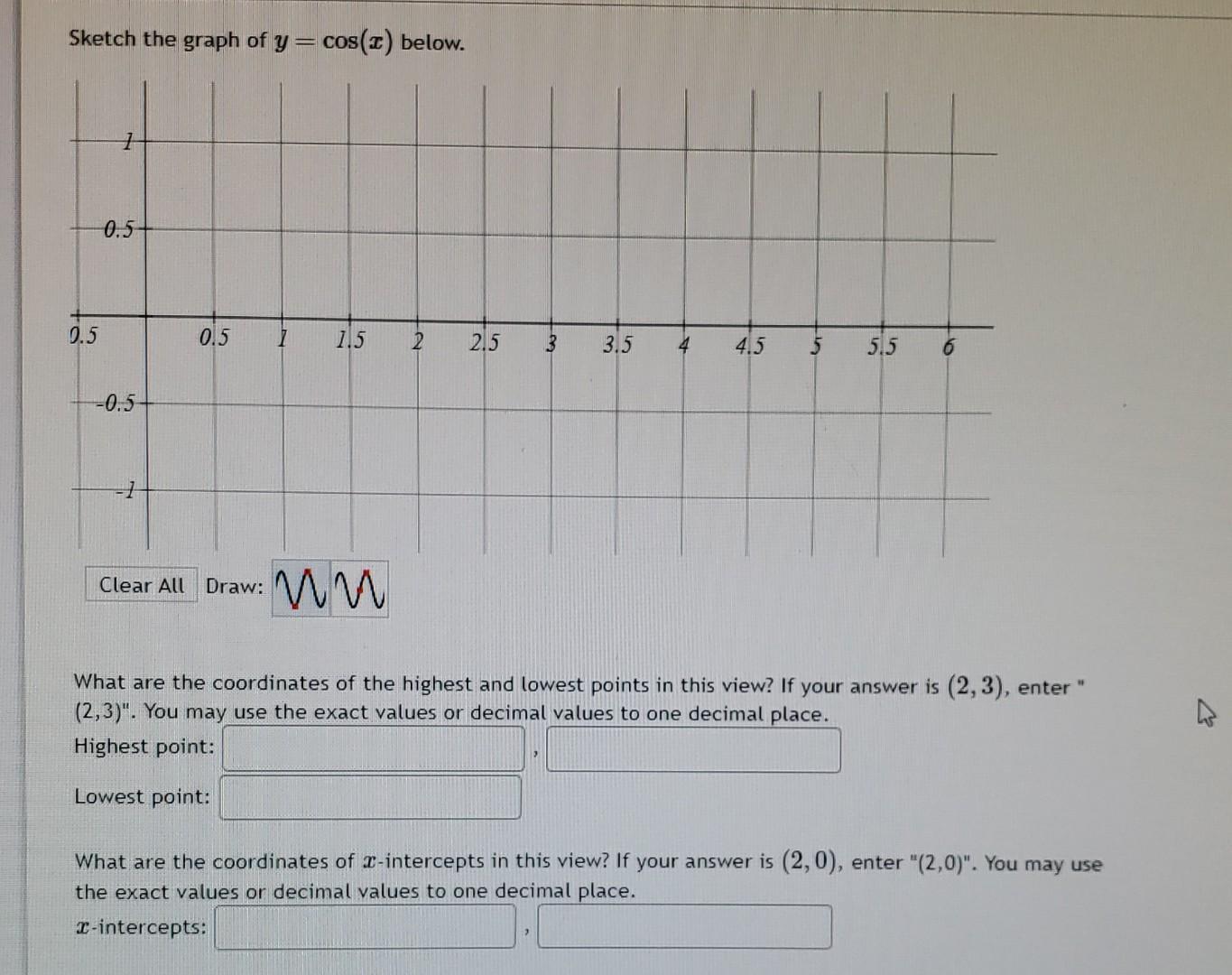 Solved Sketch the graph of y=sin(x) below. Draw: What are | Chegg.com