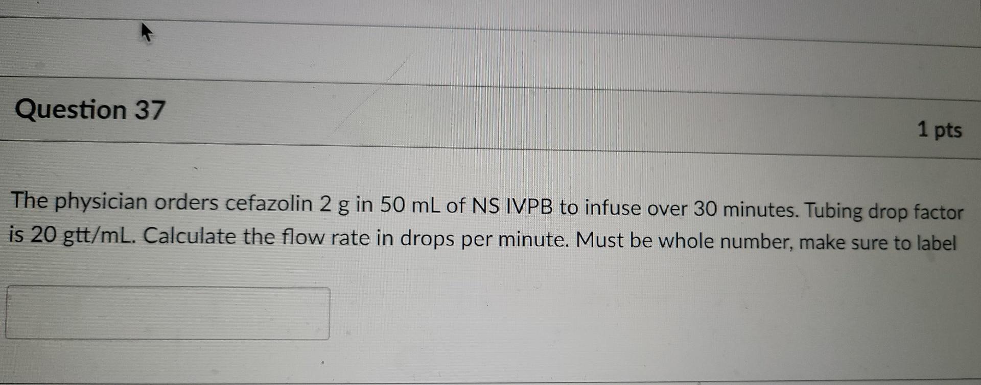 Solved Question 40 1 pts Order: Begin a heparin drip per the | Chegg.com