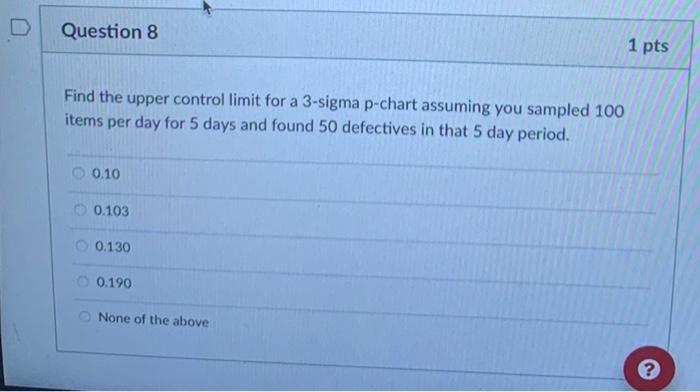 Solved Find the upper control limit for a 3-sigma p-chart | Chegg.com