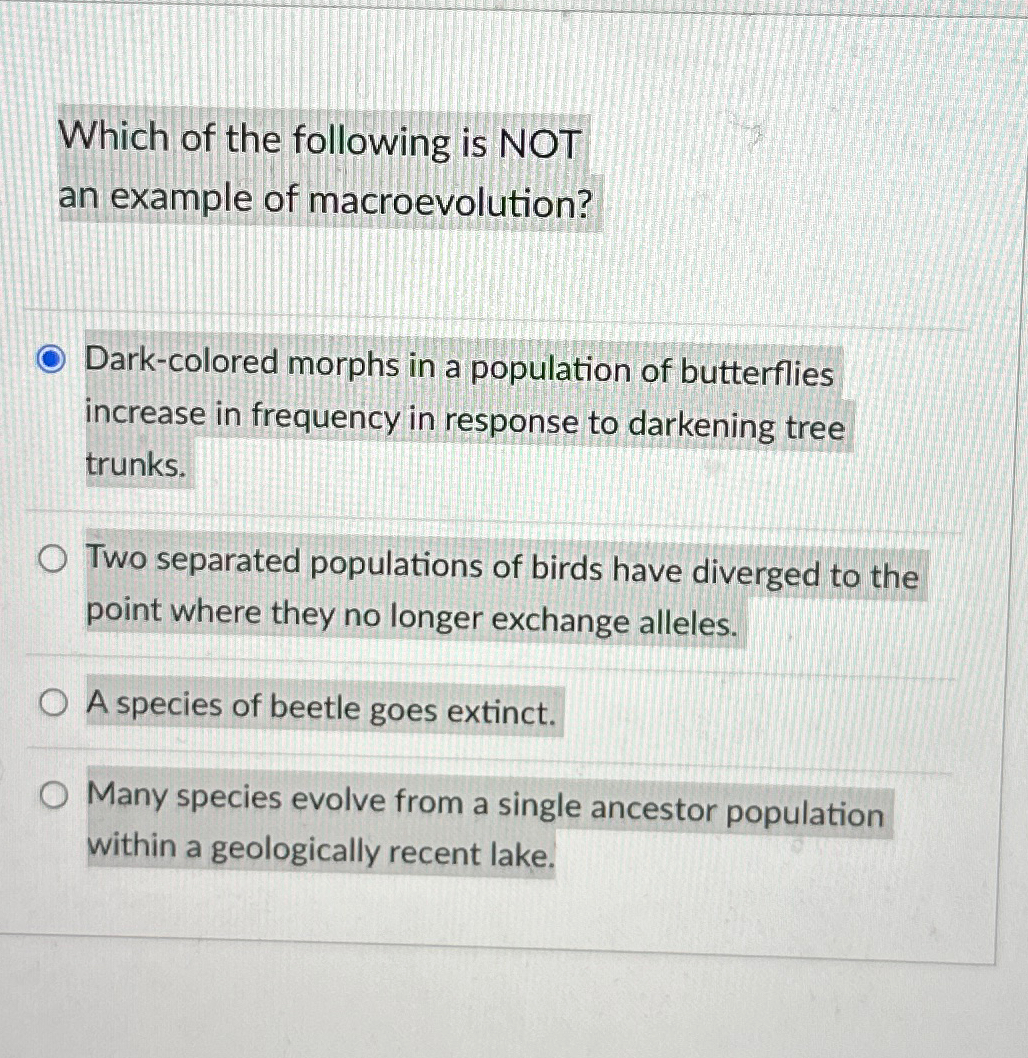 Solved Which of the following is NOT an example of | Chegg.com
