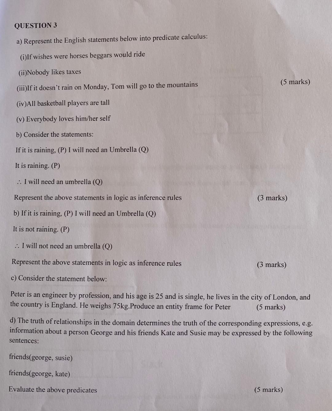 Solved a) What are the differences between a database and | Chegg.com