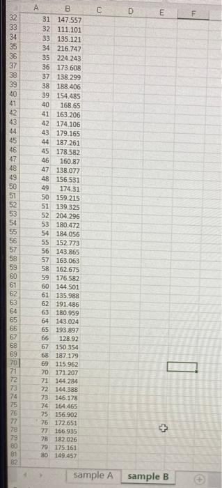 Solved There is an Excel file linked below with two | Chegg.com