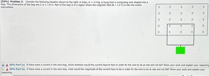 Solved (33%) Problem 2: Consider the following situation | Chegg.com Solved (33%) Problem 2: Consider the following situation | Chegg.com