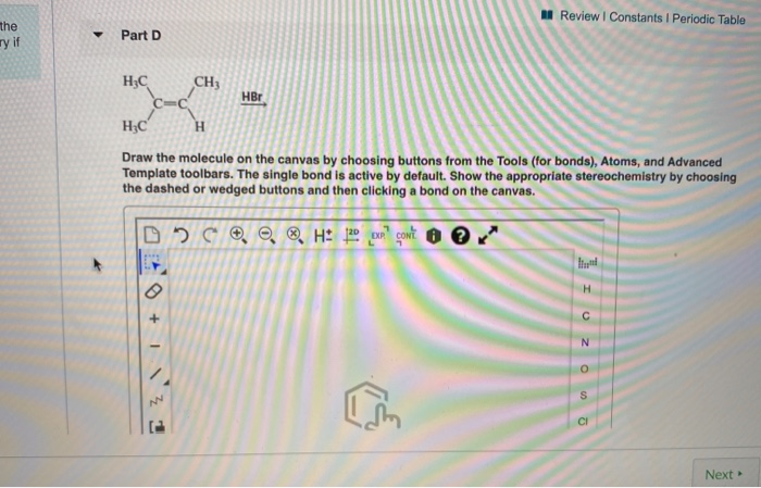 Solved CH3CH2CH2CH=CH2 HCI Draw the molecules on the canvas | Chegg.com