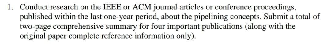 Solved 1. Conduct research on the IEEE or ACM journal | Chegg.com