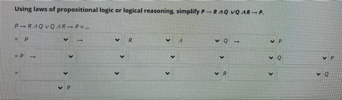 Solved Using laws of propositional logic or logical | Chegg.com
