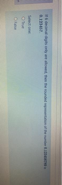 Solved If 6 decimal digits only are allowed, then the | Chegg.com