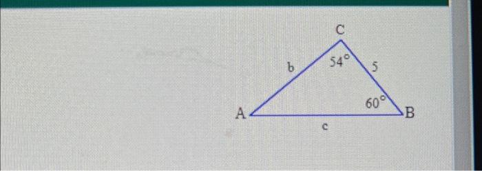 Solved Solve the triangle shown to the right. A≈ (Simplify | Chegg.com