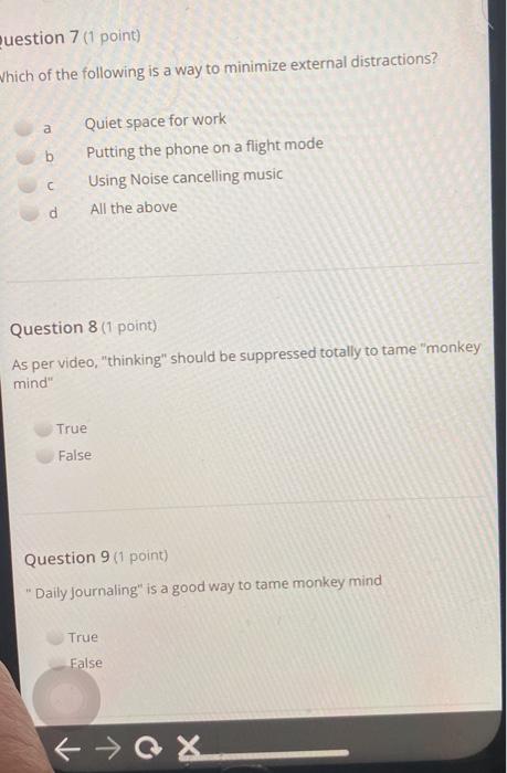 Solved puestion 7 (1 point) Which of the following is a way | Chegg.com