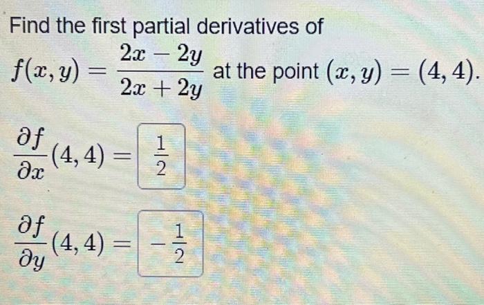 Solved Find the first partial derivatives of | Chegg.com