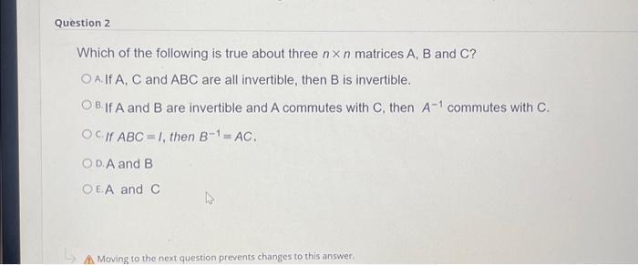 Solved Question 2 Which of the following is true about three | Chegg.com