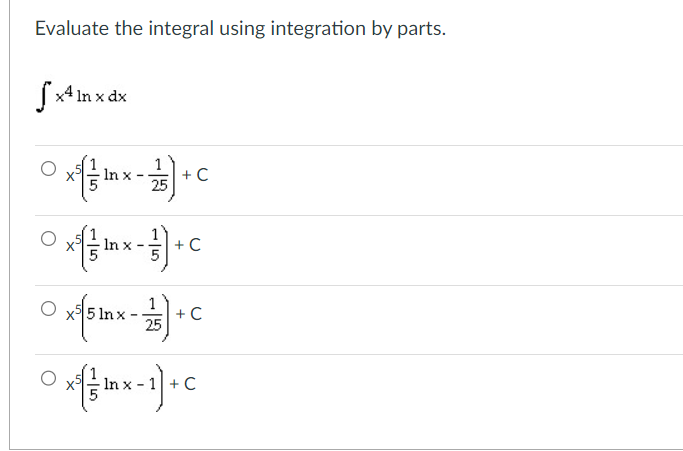 Solved Evaluate the integral using integration by | Chegg.com