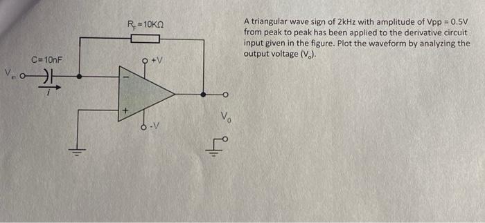 Solved A triangular wave sign of 2kHz with amplitude of | Chegg.com