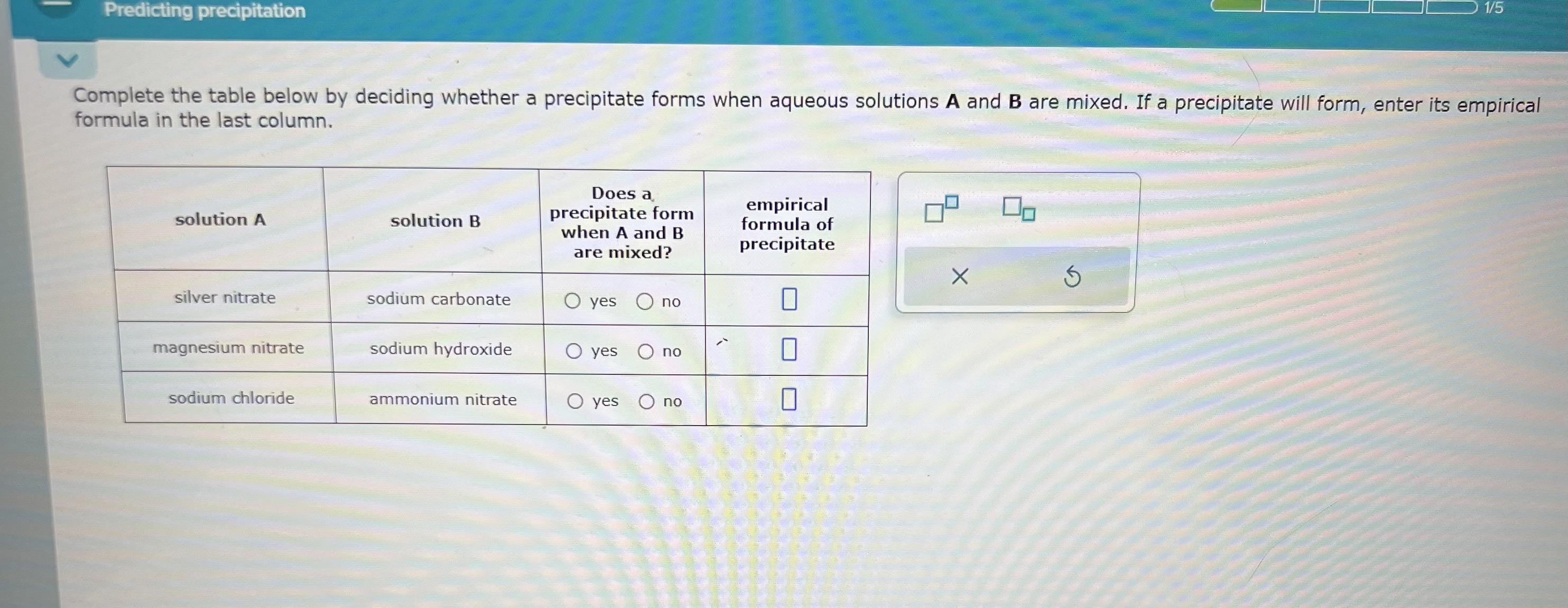 Predicting precipitationComplete the table below by | Chegg.com