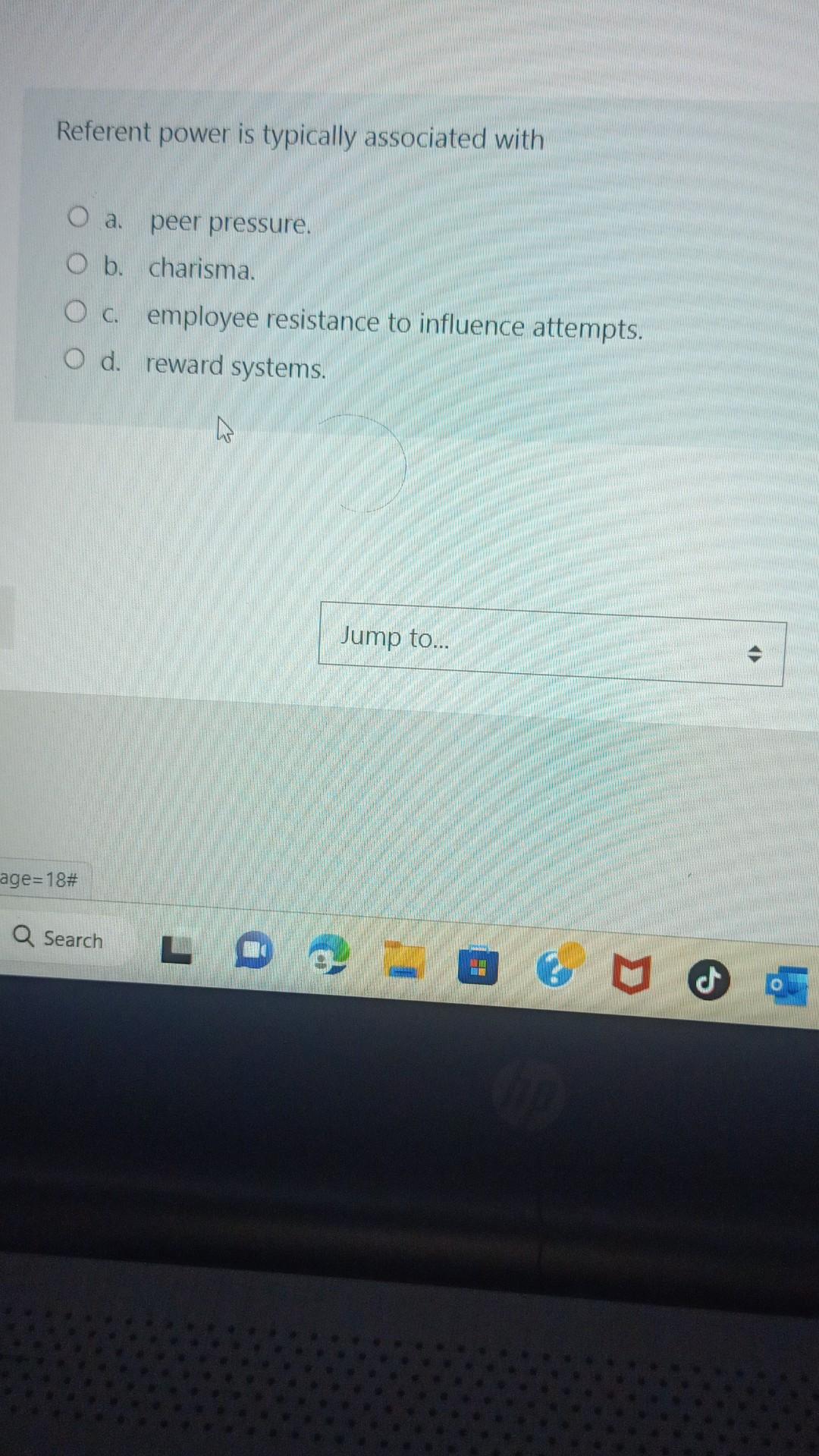 Solved Referent power is typically associated with a. peer | Chegg.com