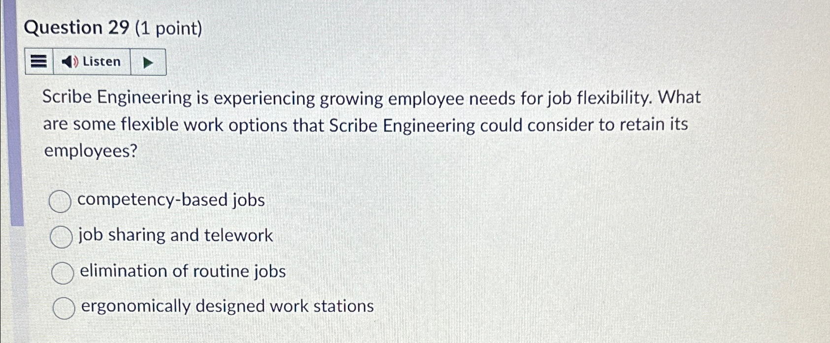 Solved Question 29 (1 ﻿point)Scribe Engineering is | Chegg.com