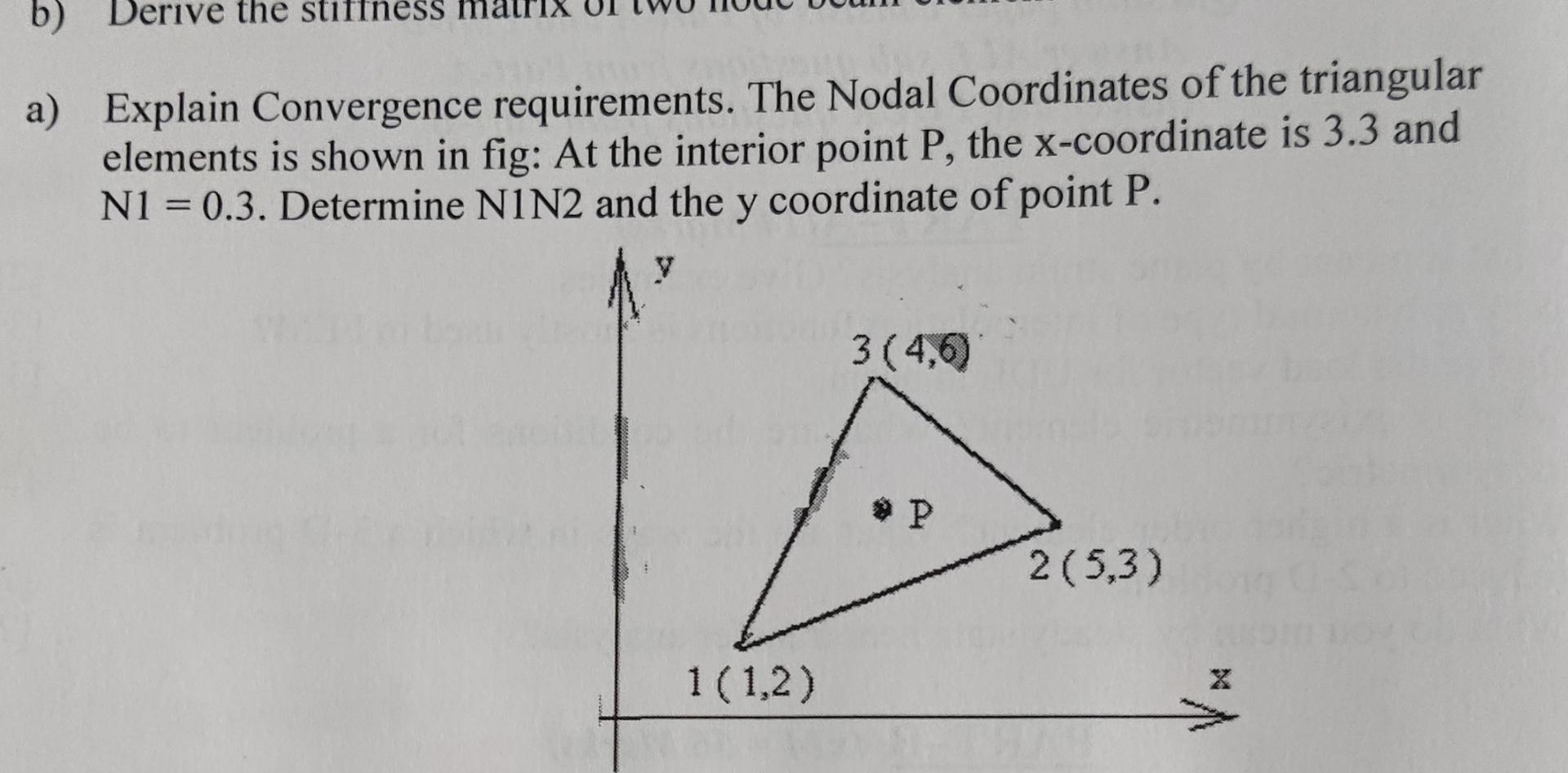 a) ﻿Explain Convergence requirements. The Nodal | Chegg.com