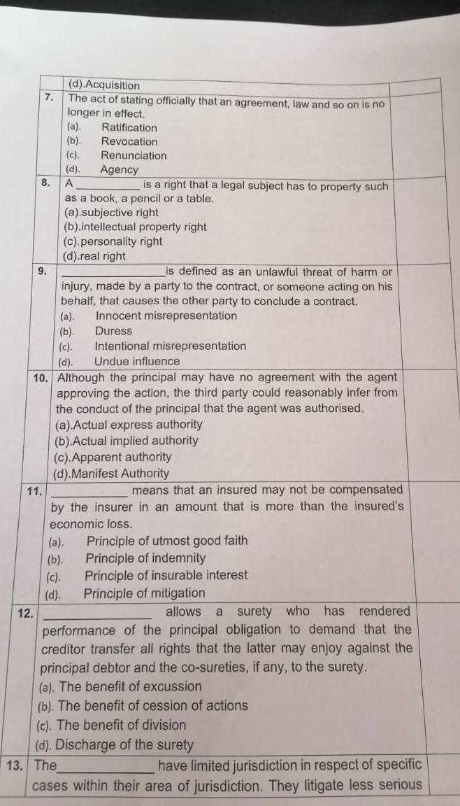 Solved \r\n\r\n\r\n20. The Basic Conditions of Employment | Chegg.com