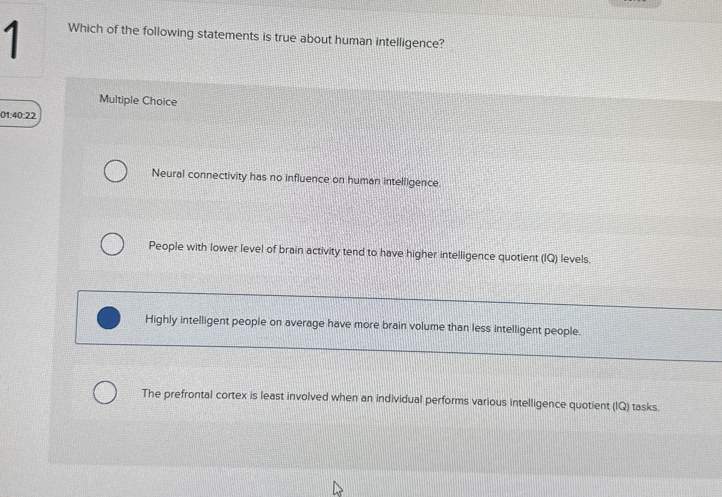 Solved 1Which of the following statements is true about | Chegg.com