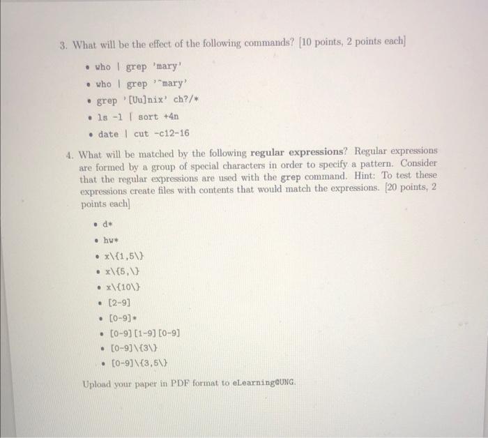 Solved intro to unix how do you do 3 and 4 step by step | Chegg.com