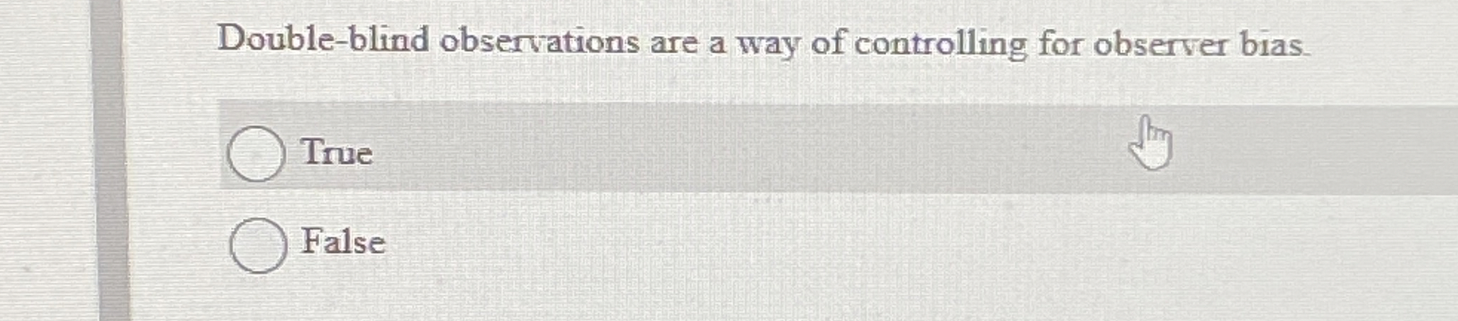 Solved Double-blind observations are a way of controlling | Chegg.com