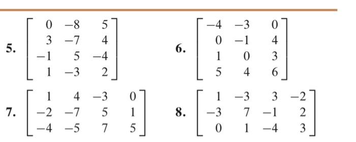 Solved In Exercises 5-8, determine if the columns of the | Chegg.com