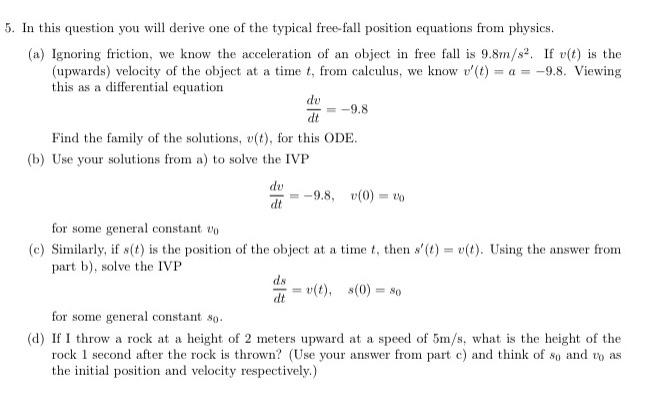 Solved In this question you will derive one of the typical | Chegg.com