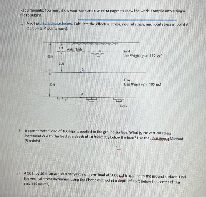 Solved Requirements: You must show your work and use extra | Chegg.com