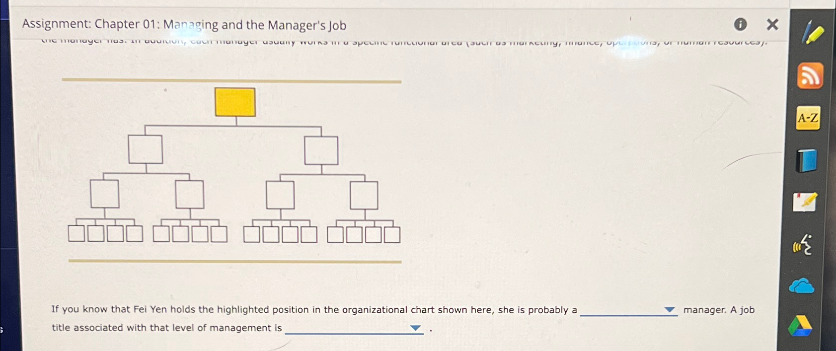 Solved Assignment: Chapter 01: Managing and the Manager's | Chegg.com