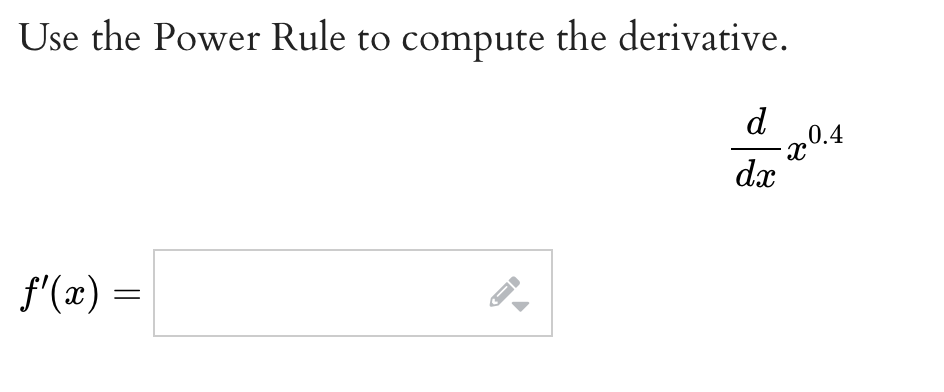 Solved Use the Power Rule to compute the | Chegg.com