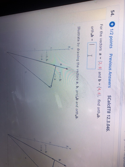 Solved porise 54. + 1/2 points Previous Answers SCalcET8 | Chegg.com
