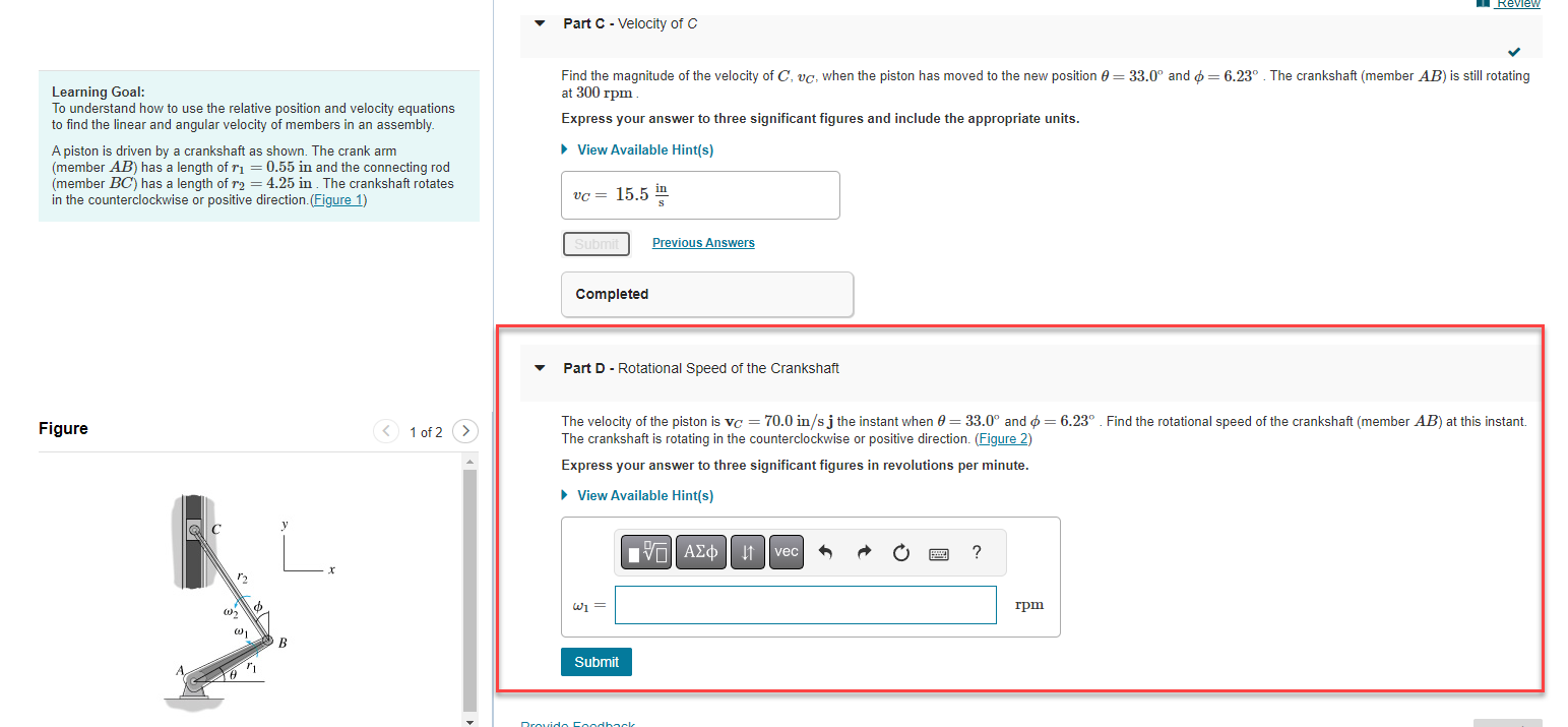 Solved Learning Goal: Find the magnitude of the velocity of | Chegg.com