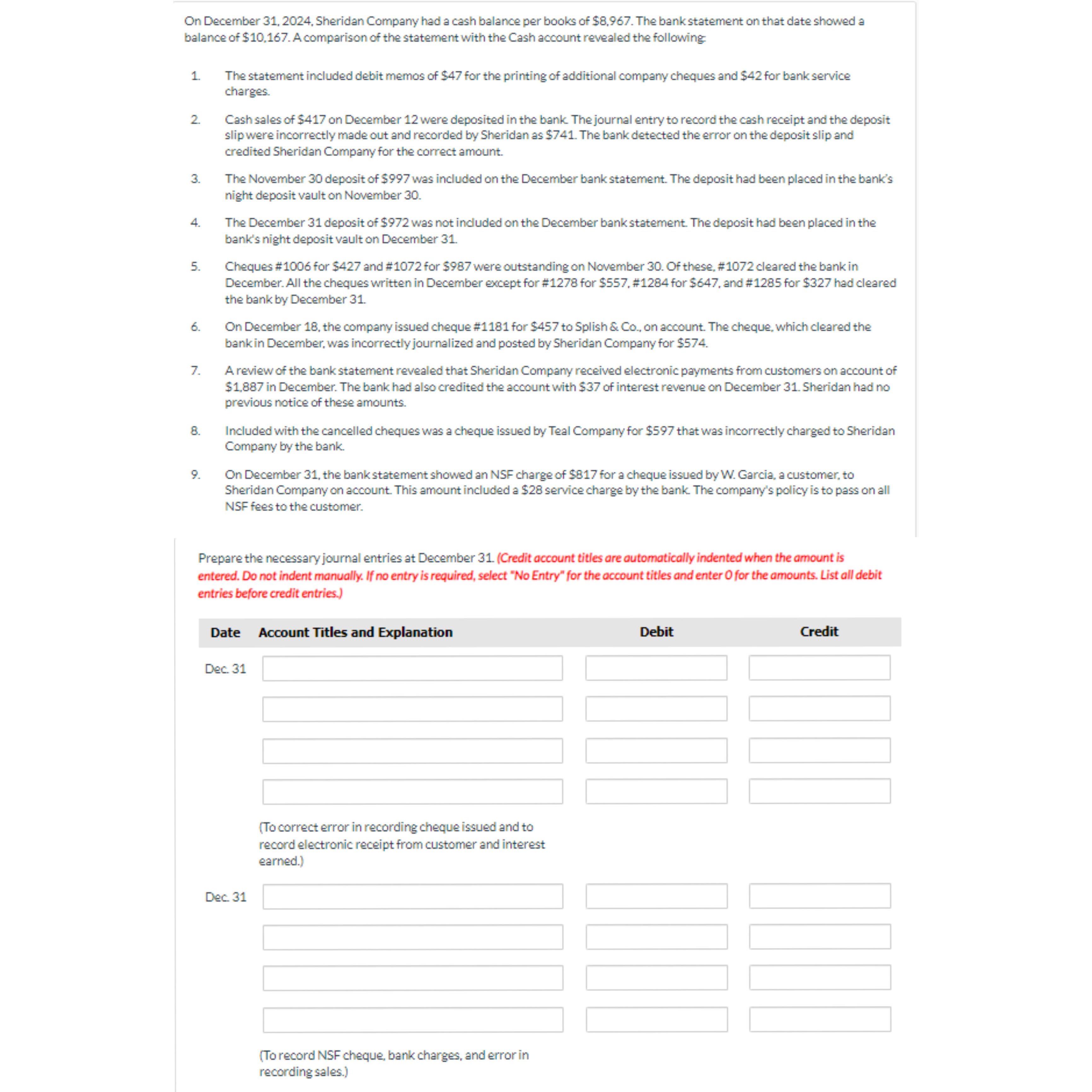Solved Prepare the necessary journal entries at December | Chegg.com